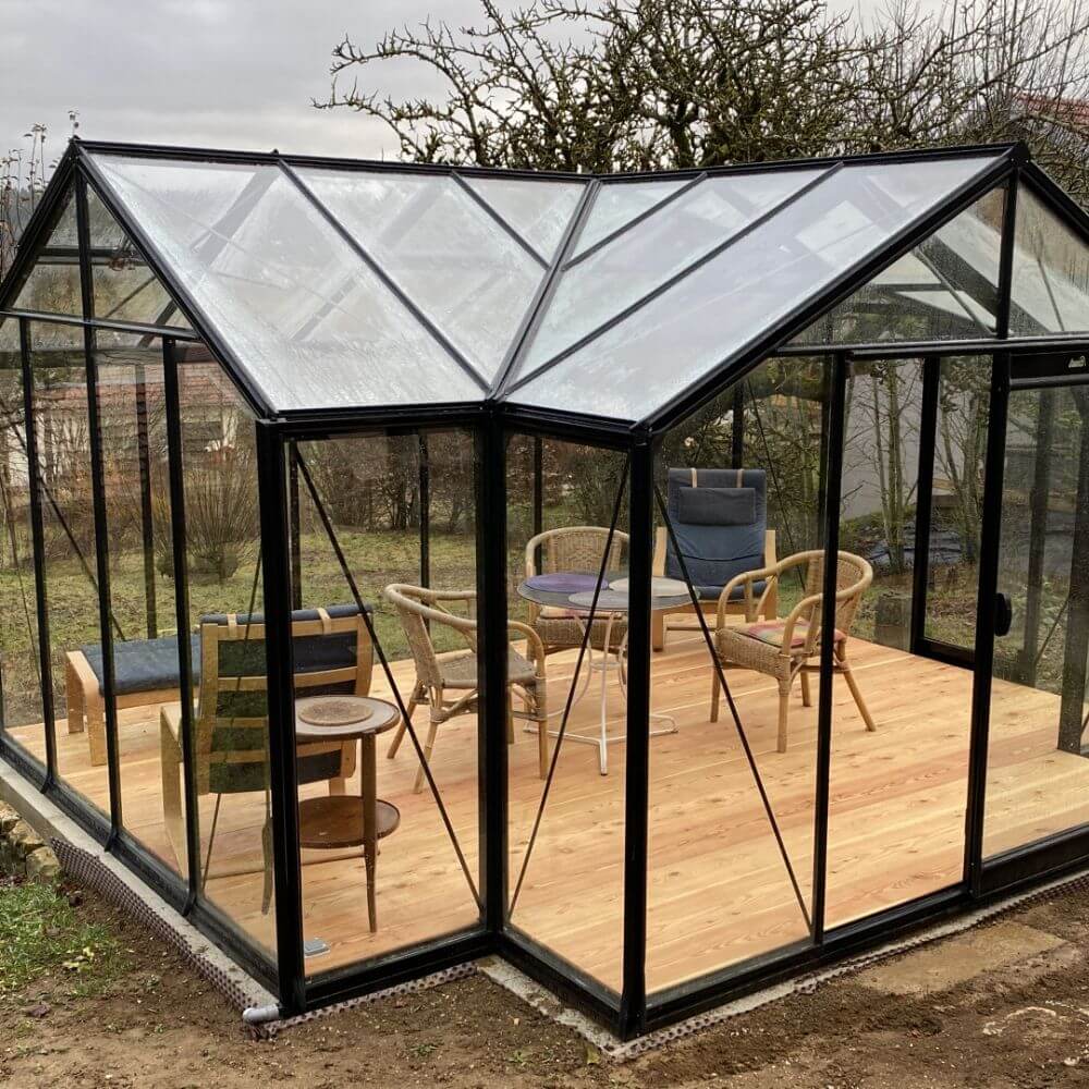 Serre en verre Hélène ACD 15.79 m2 - Orangerie – Les Serres de Jardin